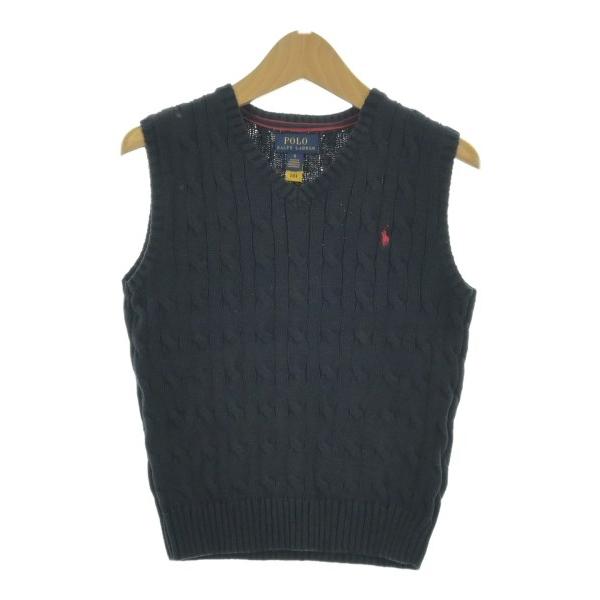 【ブランド】Polo Ralph Lauren (ポロラルフローレン)【タイプ】キッズ【商品番号】2200697660039r20260704【コンディション】ランク：B   【カラー】紺【サイズ】110(5T-6T)【実寸(cm)】身幅:...