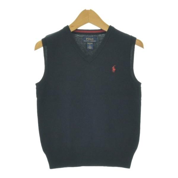 【ブランド】Polo Ralph Lauren (ポロラルフローレン)【タイプ】キッズ【商品番号】2200690477191r20260626【コンディション】ランク：B   【カラー】紺【サイズ】120(7T-8T)【実寸(cm)】身幅:...