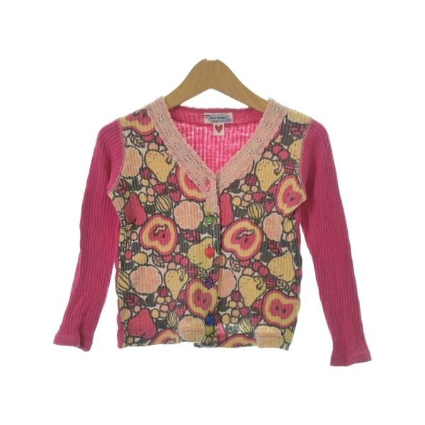 【タイプ】キッズ【商品番号】2200507652094r20250209【コンディション】ランク：B   【カラー】ピンクxクリームxグレー等【サイズ】S(100cm位)【実寸(cm)】身幅:32.5cm,肩幅:26cm,袖丈:36cm,着...