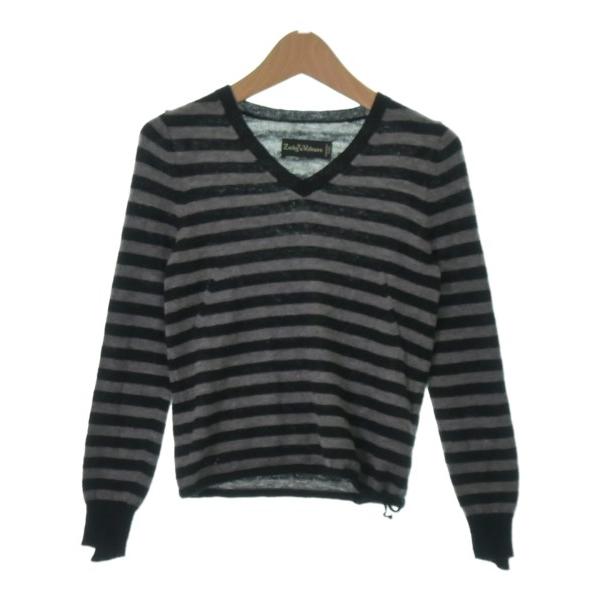 【ブランド】ZADIG &amp; VOLTAIRE (ザディグエヴォルテール)【タイプ】キッズ【商品番号】2200445697058r20240812【コンディション】ランク：B   【カラー】黒xグレー(ボーダー)【サイズ】6Y【実寸(...