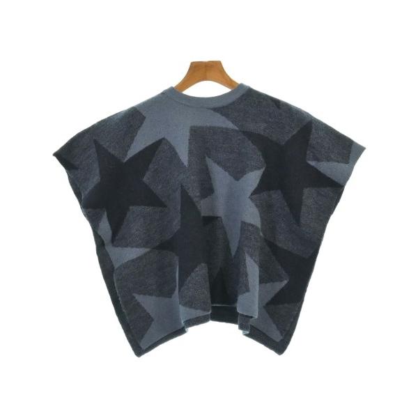 【タイプ】キッズ【商品番号】2200529665638r20250507【コンディション】ランク：A   【カラー】青x紺(総柄)【サイズ】100(3T-4T)【実寸(cm)】裄丈:35.5cm,着丈:48.5cm【素材】毛100% 【原産...