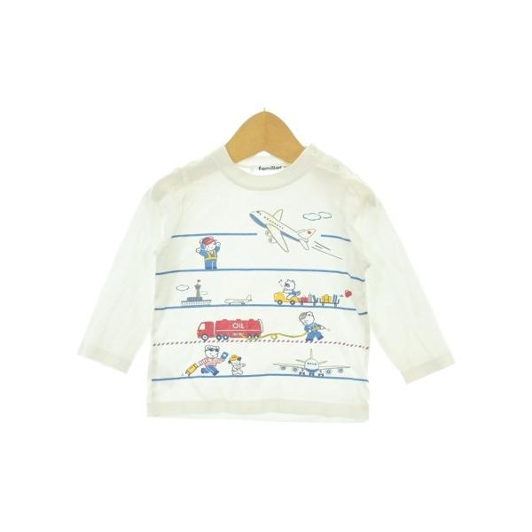 【ブランド】familiar (ファミリア)【タイプ】キッズ【商品番号】2200687220199r20260524【コンディション】ランク：B   詳細：汚れあり【カラー】白【サイズ】90(24M)【実寸(cm)】身幅:30cm,肩幅:2...