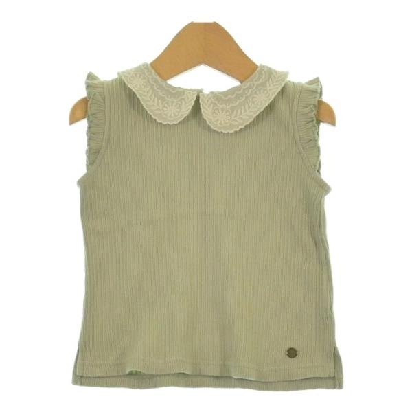 【タイプ】キッズ【商品番号】2200524742280r20250428【コンディション】ランク：B   【カラー】緑【サイズ】90(24M)【実寸(cm)】身幅:26.5cm,肩幅:24cm,着丈:31.5cm【素材】綿95%、ポリウレタ...