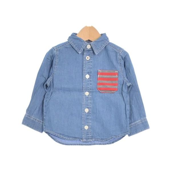 【ブランド】BEAMS mini (ビームスミニ)【タイプ】キッズ【商品番号】2200567257055r20251023【コンディション】ランク：B   【カラー】青【サイズ】90(24M)【実寸(cm)】身幅:31cm,肩幅:25cm,...