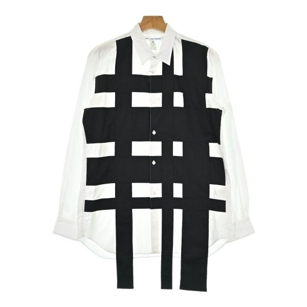 【ブランド】COMME des GARCONS SHIRT (コムデギャルソンシャツ)【タイプ】メンズ【商品番号】2200602814120r20260418【コンディション】ランク：新品同様   【カラー】白x黒【サイズ】M【実寸(cm)...
