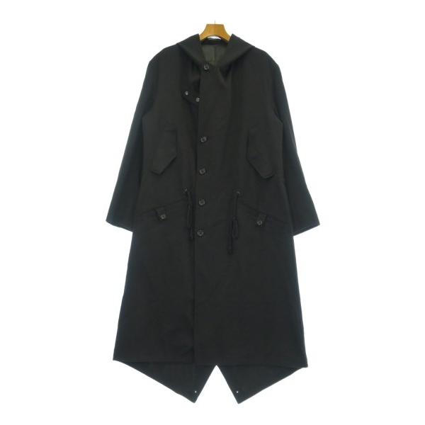 【タイプ】メンズ【商品番号】2200487583036r20241014【コンディション】ランク：B   【カラー】黒【サイズ】2(S位)【実寸(cm)】身幅:54.5cm,裄丈:91cm,着丈:124cm【素材】毛100%、(裏地)キュプ...