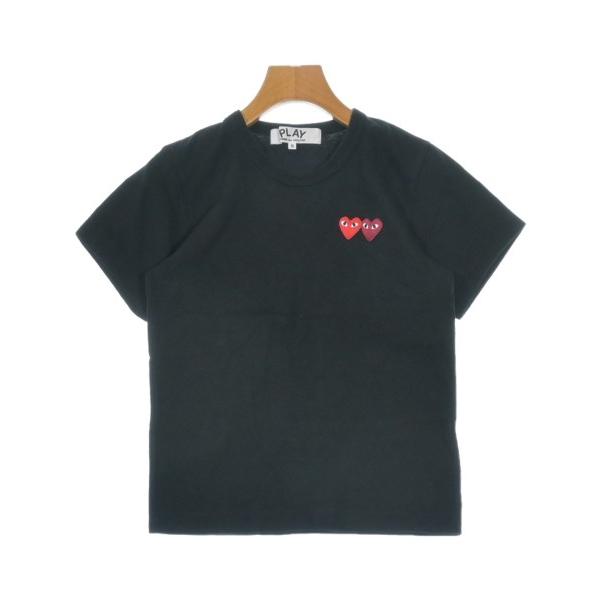 【ブランド】PLAY COMME des GARCONS (プレイコムデギャルソン)【タイプ】レディース【商品番号】2200644087018r20260131【コンディション】ランク：B   詳細：首まわりスレあり【カラー】黒【サイズ】S...
