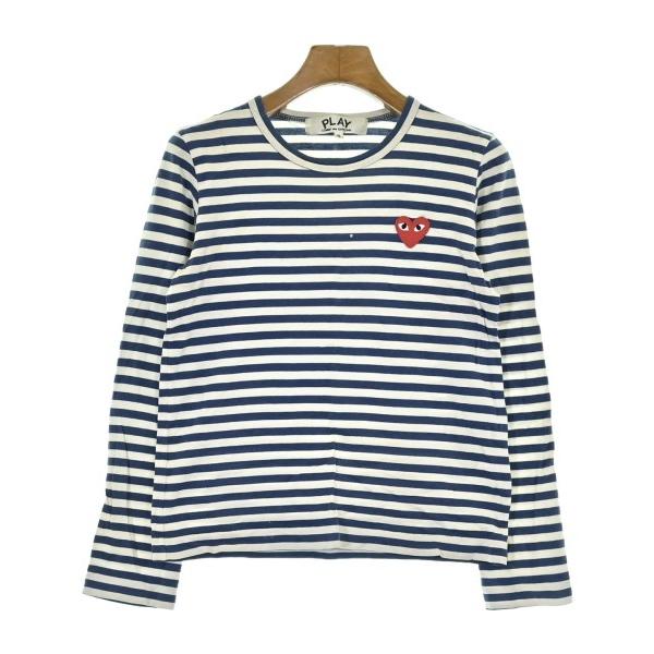 【ブランド】PLAY COMME des GARCONS (プレイコムデギャルソン)【タイプ】レディース【商品番号】2200655965022r20260218【コンディション】ランク：C   【カラー】青x白(ボーダー)【サイズ】S【実寸...