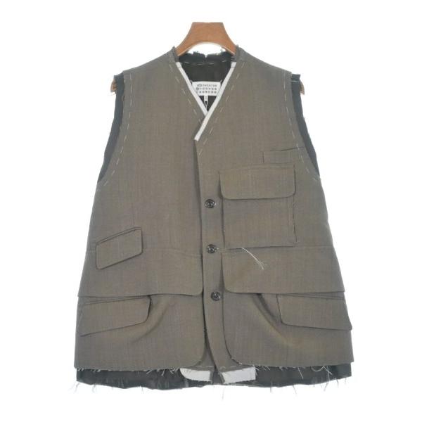 【ブランド】Maison Margiela (メゾンマルジェラ)【タイプ】メンズ【商品番号】2200667685031r20260326【コンディション】ランク：A   【カラー】茶系【サイズ】48(L位)【実寸(cm)】身幅:50cm,肩...