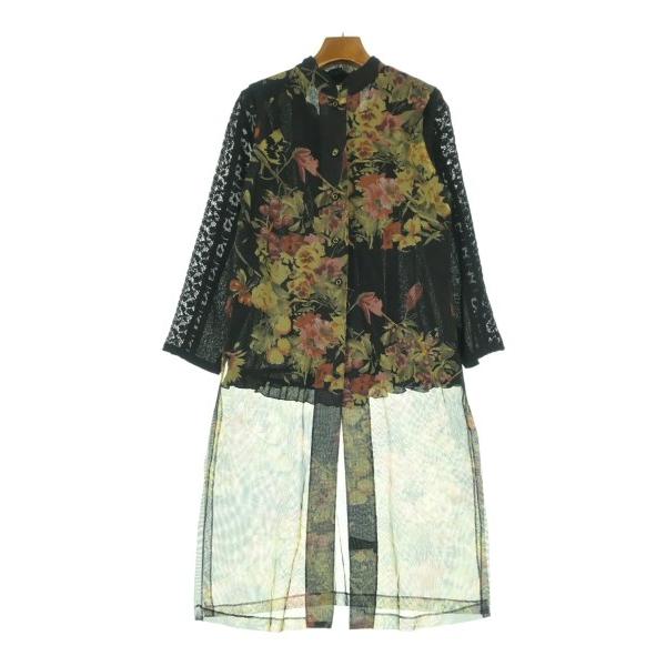 【ブランド】DRIES VAN NOTEN (ドリスヴァンノッテン)【タイプ】レディース【商品番号】2200648004042r20260212【コンディション】ランク：B   【カラー】黒x黄x赤等(花柄)【サイズ】XS【実寸(cm)】身...