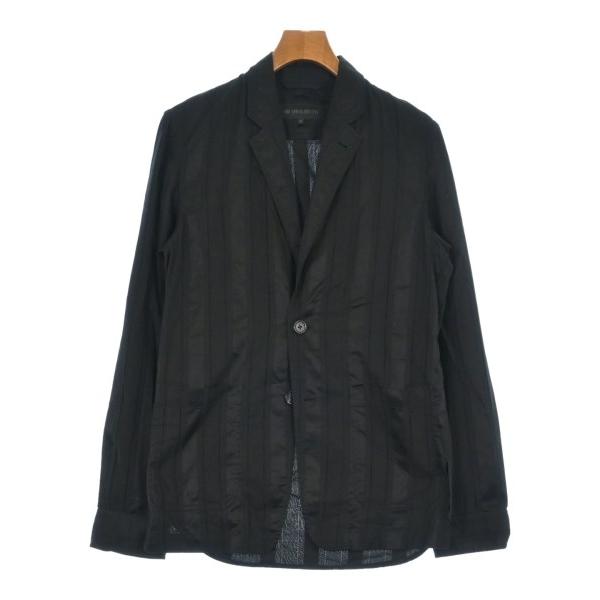 【ブランド】ANN DEMEULEMEESTER (アンドゥムルメステール)【タイプ】メンズ【商品番号】2200625743018r20251120【コンディション】ランク：B   【カラー】黒(ストライプ)【サイズ】XS【実寸(cm)】身...