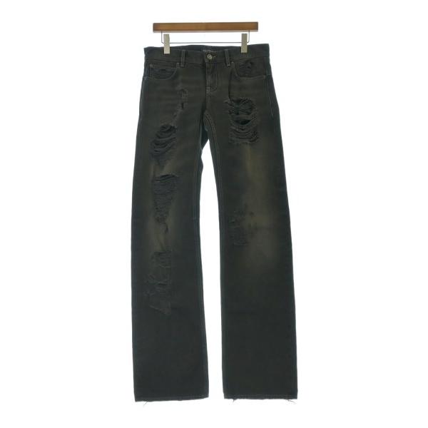 【ブランド】BALENCIAGA (バレンシアガ)【タイプ】メンズ【商品番号】2200662110071r20260320【コンディション】ランク：A   【カラー】黒(デニム)【サイズ】S【実寸(cm)】ウエスト:84cm,裾周り:49....