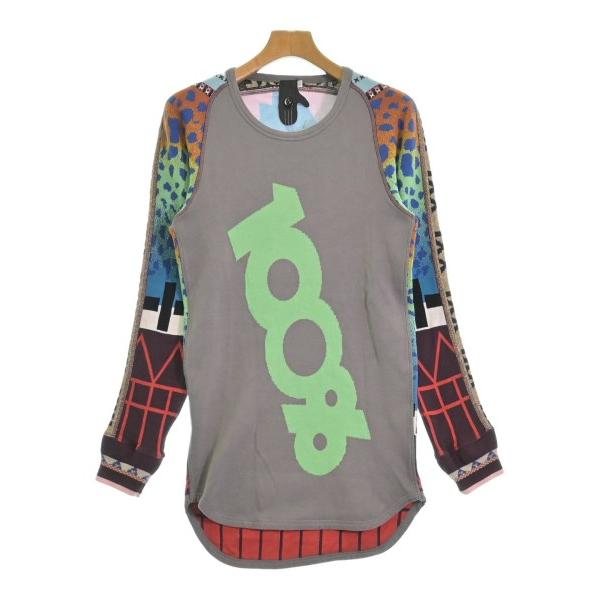 【タイプ】メンズ【商品番号】2200529014085r20250122【コンディション】ランク：B   【カラー】グレーx緑x青等【サイズ】L【実寸(cm)】身幅:43cm,裄丈:85.5cm,着丈:80.5cm【素材】綿100% 【原産...