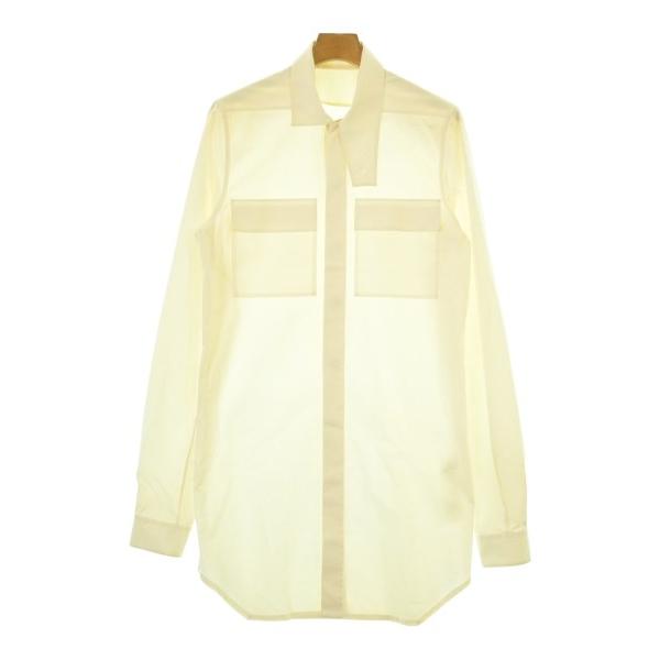 【ブランド】Rick Owens (リックオウエンス)【タイプ】メンズ【商品番号】2200677367088r20260507【コンディション】ランク：C   詳細：所々汚れあり【カラー】クリーム【サイズ】46(M位)【実寸(cm)】身幅:...