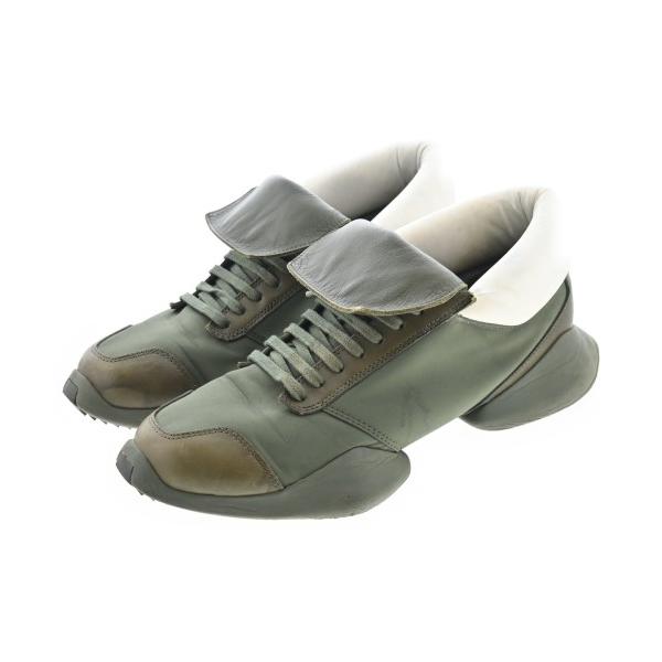 【ブランド】Rick Owens (リックオウエンス)【タイプ】メンズ【商品番号】2200678508046r20260527【コンディション】ランク：B   詳細：ソール剥がれあり【カラー】カーキ【サイズ】26.5cm【実寸(cm)】高さ...