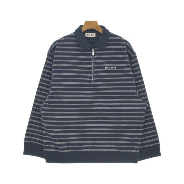 【ブランド】Miu Miu (ミュウミュウ)【タイプ】メンズ【商品番号】2200677485041r20260422【コンディション】ランク：A   【カラー】紺x白(ボーダー)【サイズ】S【実寸(cm)】身幅:61cm,肩幅:54.5cm...