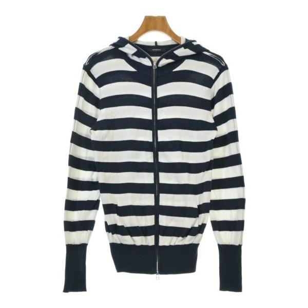 【ブランド】UNCONDITIONAL (アンコンディショナル)【タイプ】メンズ【商品番号】2200652735147r20260223【コンディション】ランク：B   【カラー】紺x白(ボーダー)【サイズ】-(M位)【実寸(cm)】身幅:...