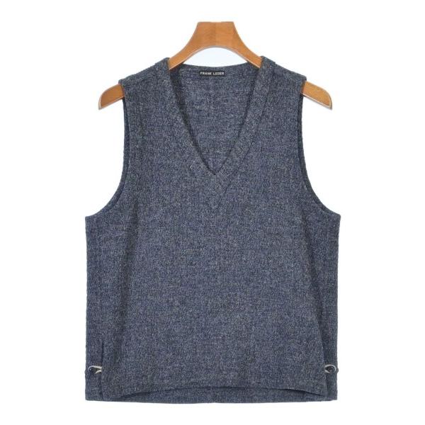 【ブランド】FRANK LEDER (フランクリーダー)【タイプ】メンズ【商品番号】2200604796066r20250930【コンディション】ランク：B   【カラー】紺【サイズ】-(XS位)【実寸(cm)】身幅:48cm,肩幅:35c...