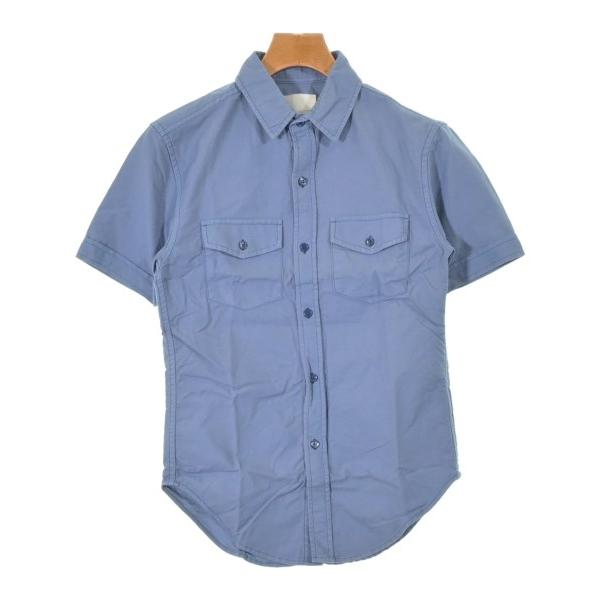 【ブランド】Band Of Outsiders (バンドオブアウトサイダーズ)【タイプ】メンズ【商品番号】2200632927739r20260113【コンディション】ランク：B   【カラー】青【サイズ】0(XS位)【実寸(cm)】身幅:...