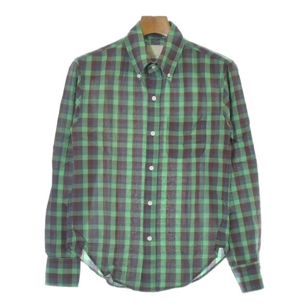 【ブランド】Band Of Outsiders (バンドオブアウトサイダーズ)【タイプ】メンズ【商品番号】2200657132682r20260302【コンディション】ランク：B   【カラー】緑x茶x紺(チェック)【サイズ】0(XS位)【...