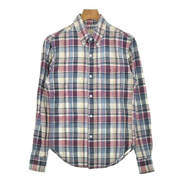 【ブランド】Band Of Outsiders (バンドオブアウトサイダーズ)【タイプ】メンズ【商品番号】2200660702056r20260310【コンディション】ランク：B   【カラー】水色xピンクx白等(チェック)【サイズ】S【実...