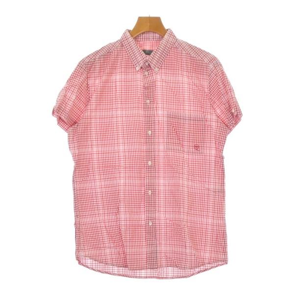 【ブランド】McQ (マックキュー)【タイプ】メンズ【商品番号】2200668990080r20260418【コンディション】ランク：B   【カラー】赤x白(チェック)【サイズ】46(M位)【実寸(cm)】身幅:50cm,肩幅:44cm,...