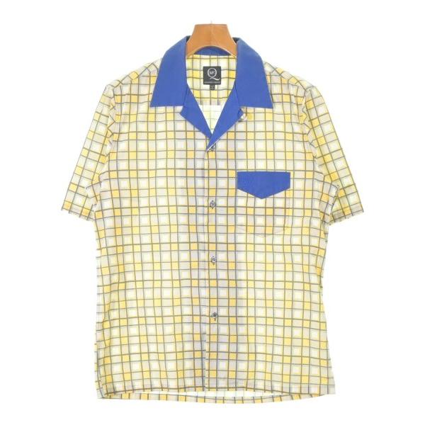 【ブランド】McQ (マックキュー)【タイプ】メンズ【商品番号】2200658489044r20260222【コンディション】ランク：B   詳細：品質表示なし &amp;lt;br&amp;gt;首まわりスレあり【カラー】黄xグレー等(チ...