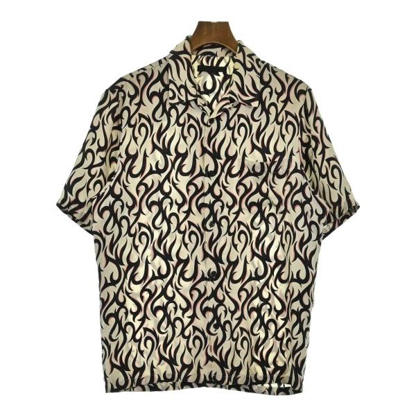 【ブランド】ALEXANDER WANG (アレキサンダーワン)【タイプ】メンズ【商品番号】2200681127104r20260504【コンディション】ランク：B   【カラー】クリームx黒xピンク(総柄)【サイズ】44(S位)【実寸(c...