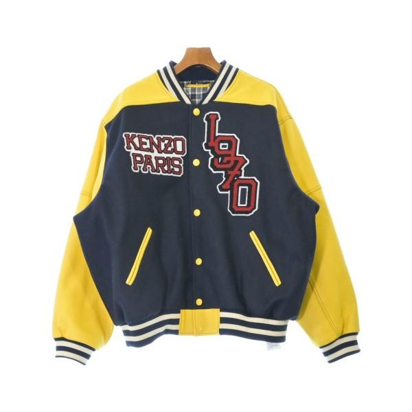 【ブランド】KENZO (ケンゾー)【タイプ】メンズ【商品番号】2200608360010r20251003【コンディション】ランク：A   【カラー】紺x黄【サイズ】L【実寸(cm)】身幅:64.5cm,肩幅:59cm,袖丈:67cm,着...