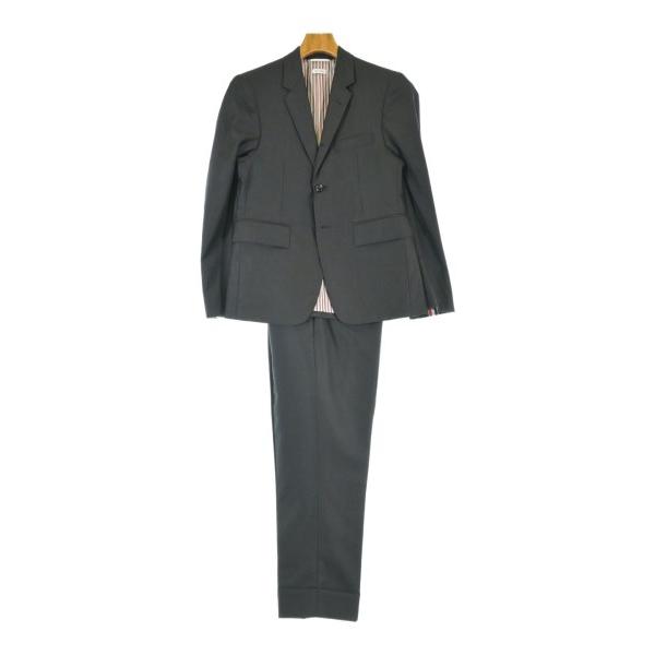 【ブランド】THOM BROWNE (トムブラウン)【タイプ】メンズ【商品番号】2200673344267r20260416【コンディション】ランク：B   詳細：首まわり、袖口スレあり【カラー】グレー系【サイズ】0/0(XS位)【実寸(c...