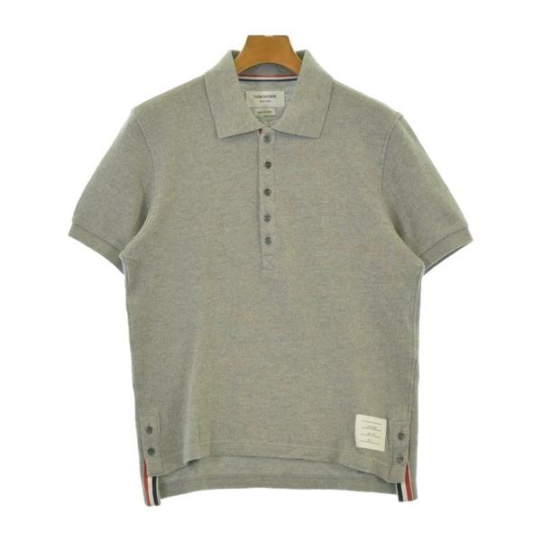【ブランド】THOM BROWNE (トムブラウン)【タイプ】メンズ【商品番号】2200675967273r20260520【コンディション】ランク：B   【カラー】グレー【サイズ】2(M位)【実寸(cm)】身幅:49cm,肩幅:45cm...