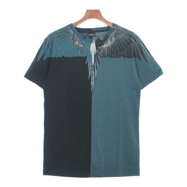 【ブランド】MARCELO BURLON (マルセロバーロン)【タイプ】メンズ【商品番号】2200665656477r20260331【コンディション】ランク：B   【カラー】黒x緑【サイズ】-(M位)【実寸(cm)】身幅:50cm,肩幅...