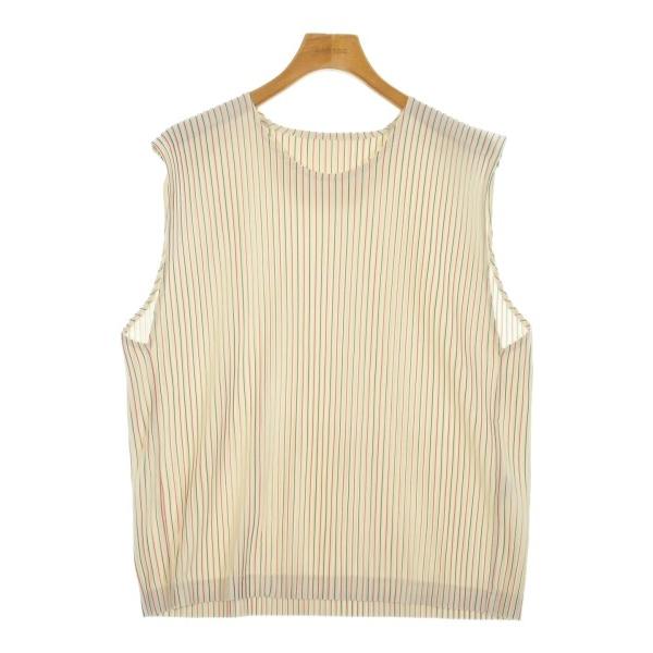 【ブランド】HOMME PLISSE (オムプリッセ)【タイプ】メンズ【商品番号】2200654520062r20260208【コンディション】ランク：A   【カラー】オフホワイトx紺x赤(ストライプ)【サイズ】2(M位)【実寸(cm)】...