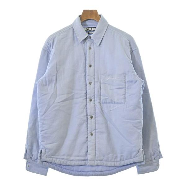 【ブランド】JACQUEMUS (ジャックムス)【タイプ】メンズ【商品番号】2200658608018r20260303【コンディション】ランク：C   詳細：全体変色、汚れあり【カラー】青【サイズ】44(S位)【実寸(cm)】身幅:54....