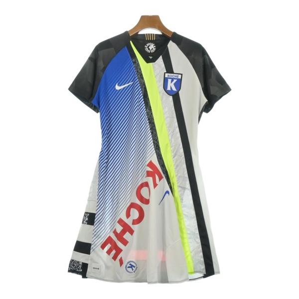 【ブランド】KOCHE (コシェ)【タイプ】レディース【商品番号】2200612992085r20251016【コンディション】ランク：B   【カラー】白x青xグレー系等(総柄)【サイズ】M【実寸(cm)】身幅:47cm,肩幅:38cm,...