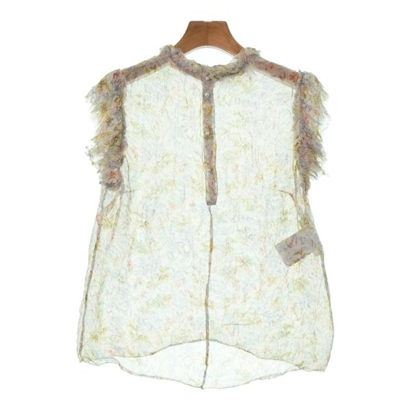 【タイプ】レディース【商品番号】2200445857056r20240606【コンディション】ランク：B   【カラー】白x緑x赤等(花柄)【サイズ】40(M位)【実寸(cm)】身幅:46cm,肩幅:42cm,着丈:55cm【素材】レーヨン...