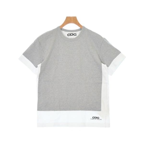 【ブランド】CDG (シーディージー)【タイプ】メンズ【商品番号】2200685871188r20260519【コンディション】ランク：B   【カラー】グレー【サイズ】L【実寸(cm)】身幅:46.5cm,肩幅:46cm,袖丈:18cm,...