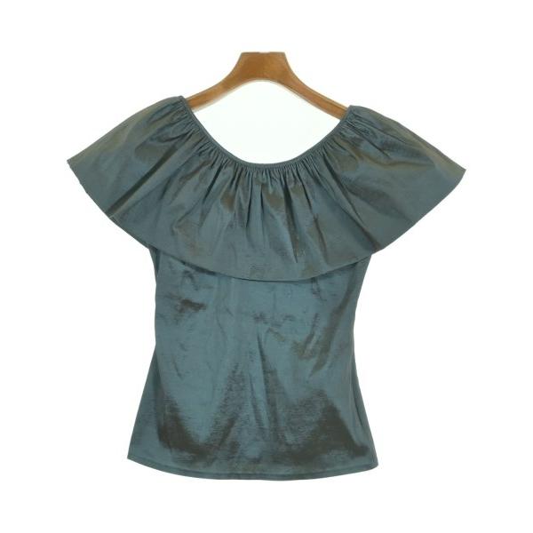 【ブランド】MARYAM NASSIR ZADEH (マリアムナッシアーザデー)【タイプ】レディース【商品番号】2200591497168r20250919【コンディション】ランク：新品同様   【カラー】青緑系x茶【サイズ】2(M位)【実...