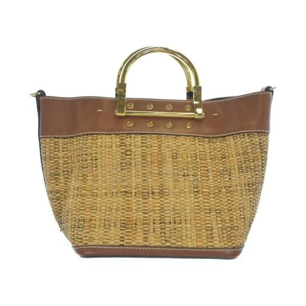 【ブランド】ZANCHETTI (ザンケッティ)【タイプ】レディース【商品番号】2200655678076r20260301【コンディション】ランク：A   【カラー】ベージュx茶【サイズ】-【実寸(cm)】最大横:33cm,高さ:22.5...