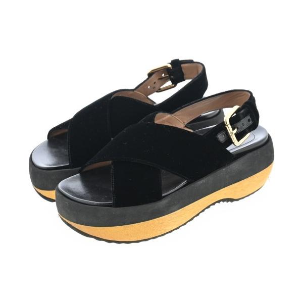 【ブランド】MARNI (マルニ)【タイプ】レディース【商品番号】2200618337163r20251206【コンディション】ランク：B   詳細：スレ、変色あり【カラー】黒【サイズ】EU35(21.5cm位)【実寸(cm)】ヒール:5....
