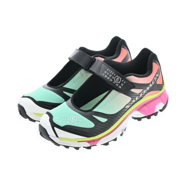 【ブランド】MM6 (エムエムシックス)【タイプ】メンズ【商品番号】2200614426045r20251025【コンディション】ランク：新品同様   【カラー】緑x黒xピンク等【サイズ】26cm【実寸(cm)】高さ:6.5cm,ヒール:5...