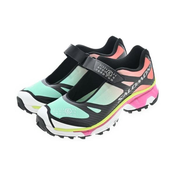 【ブランド】MM6 (エムエムシックス)【タイプ】メンズ【商品番号】2200607788112r20251008【コンディション】ランク：新品同様   【カラー】緑xピンクx黒(グラデーション)【サイズ】27.5cm【実寸(cm)】高さ:9...