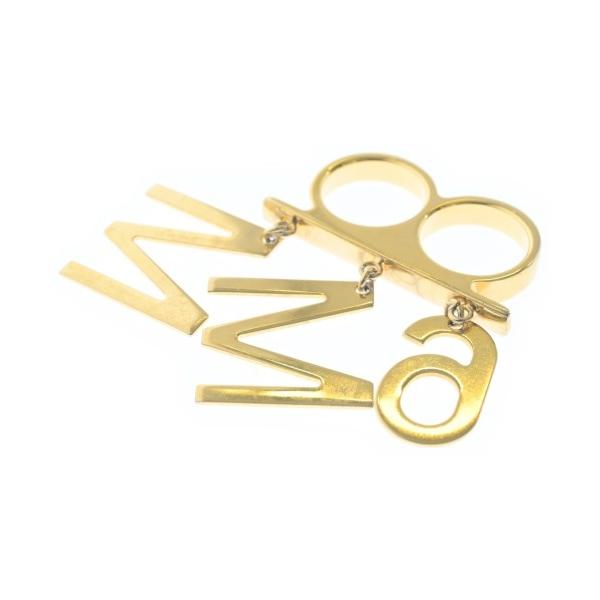 【ブランド】MM6 (エムエムシックス)【タイプ】レディース【商品番号】2200660089041r20260306【コンディション】ランク：B   【カラー】ゴールド【サイズ】-(11号位)【実寸(cm)】モチーフ縦:3.7cm,モチーフ...