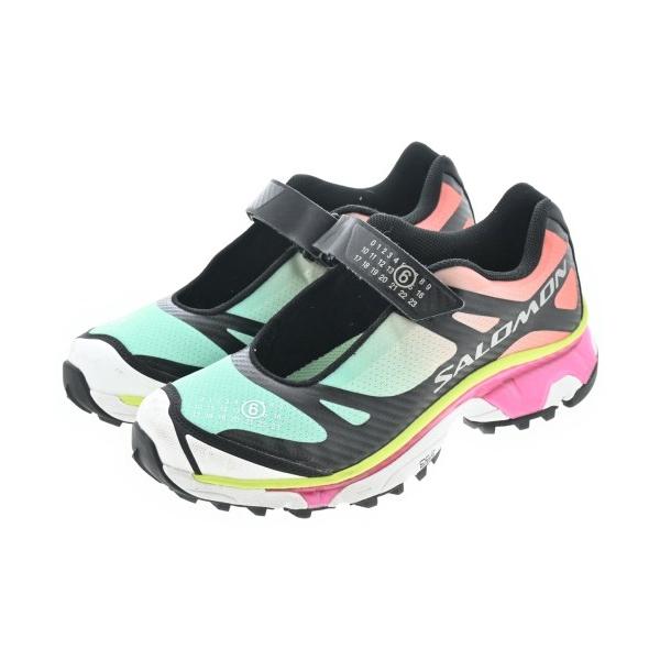 【ブランド】MM6 (エムエムシックス)【タイプ】メンズ【商品番号】2200645851106r20260122【コンディション】ランク：B   【カラー】青緑x黒xピンク【サイズ】26.5cm【実寸(cm)】高さ:9cm,ヒール:3cm,...