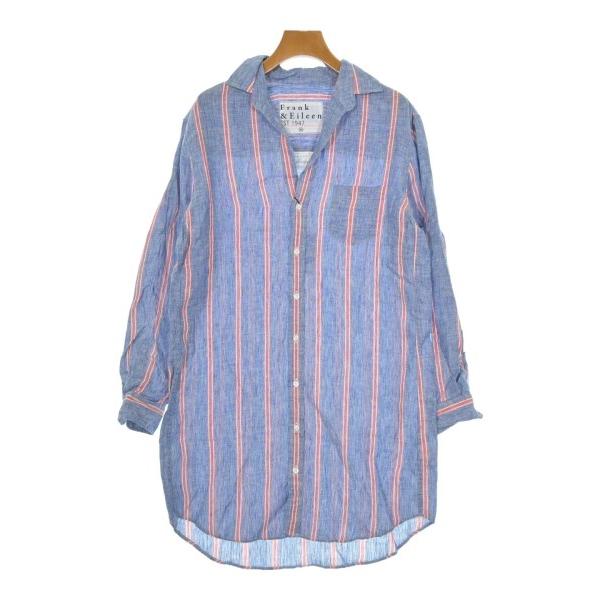 【ブランド】Frank&amp;Eileen (フランクアンドアイリーン)【タイプ】レディース【商品番号】2200631163817r20260211【コンディション】ランク：新品同様   【カラー】青x赤(ストライプ)【サイズ】XS【実寸...