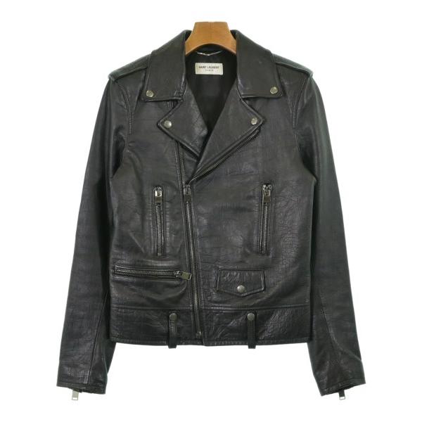 【ブランド】SAINT LAURENT PARIS (サンローランパリ)【タイプ】メンズ【商品番号】2200561289014r20250524【コンディション】ランク：A   【カラー】黒【サイズ】40(M位)【実寸(cm)】身幅:44c...