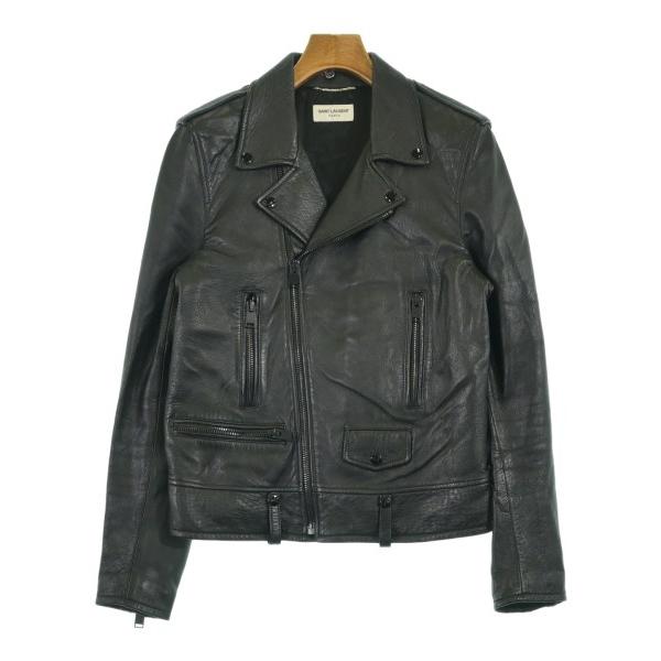 【ブランド】SAINT LAURENT PARIS (サンローランパリ)【タイプ】メンズ【商品番号】2200647566015r20260214【コンディション】ランク：B   【カラー】黒【サイズ】46(M位)【実寸(cm)】身幅:46c...