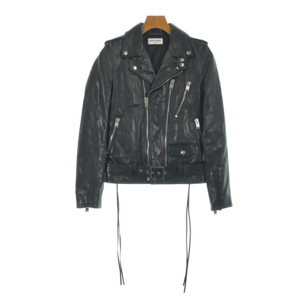 【ブランド】SAINT LAURENT PARIS (サンローランパリ)【タイプ】メンズ【商品番号】2200667264014r20260325【コンディション】ランク：A   【カラー】黒【サイズ】42(XS位)【実寸(cm)】身幅:42...