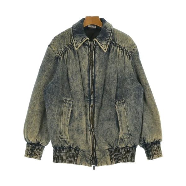 【ブランド】Miu Miu (ミュウミュウ)【タイプ】レディース【商品番号】2200667035010r20260403【コンディション】ランク：B   【カラー】インディゴxクリーム(デニム)【サイズ】36(XS位)【実寸(cm)】身幅:...