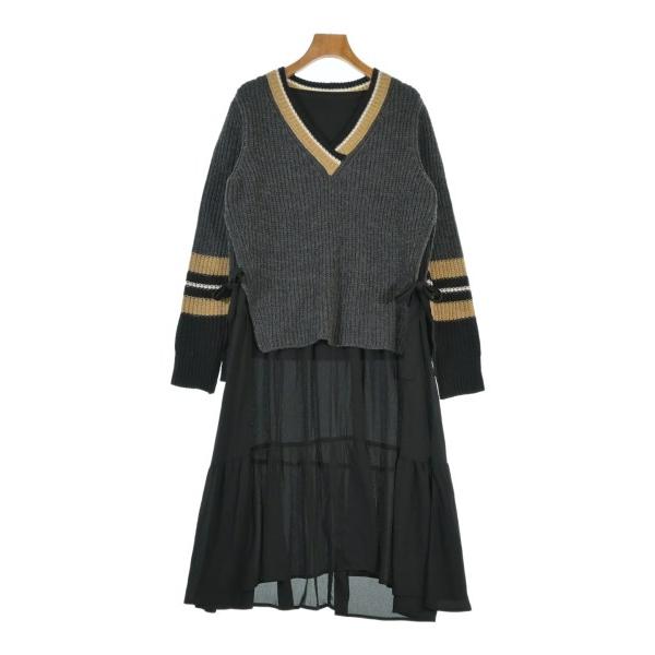 【ブランド】その他 (ソノタ)【タイプ】レディース【商品番号】2200653477015r20260318【コンディション】ランク：B   【カラー】グレーx黒等【サイズ】-(M位)【実寸(cm)】身幅:50cm,肩幅:40cm,袖丈:60...